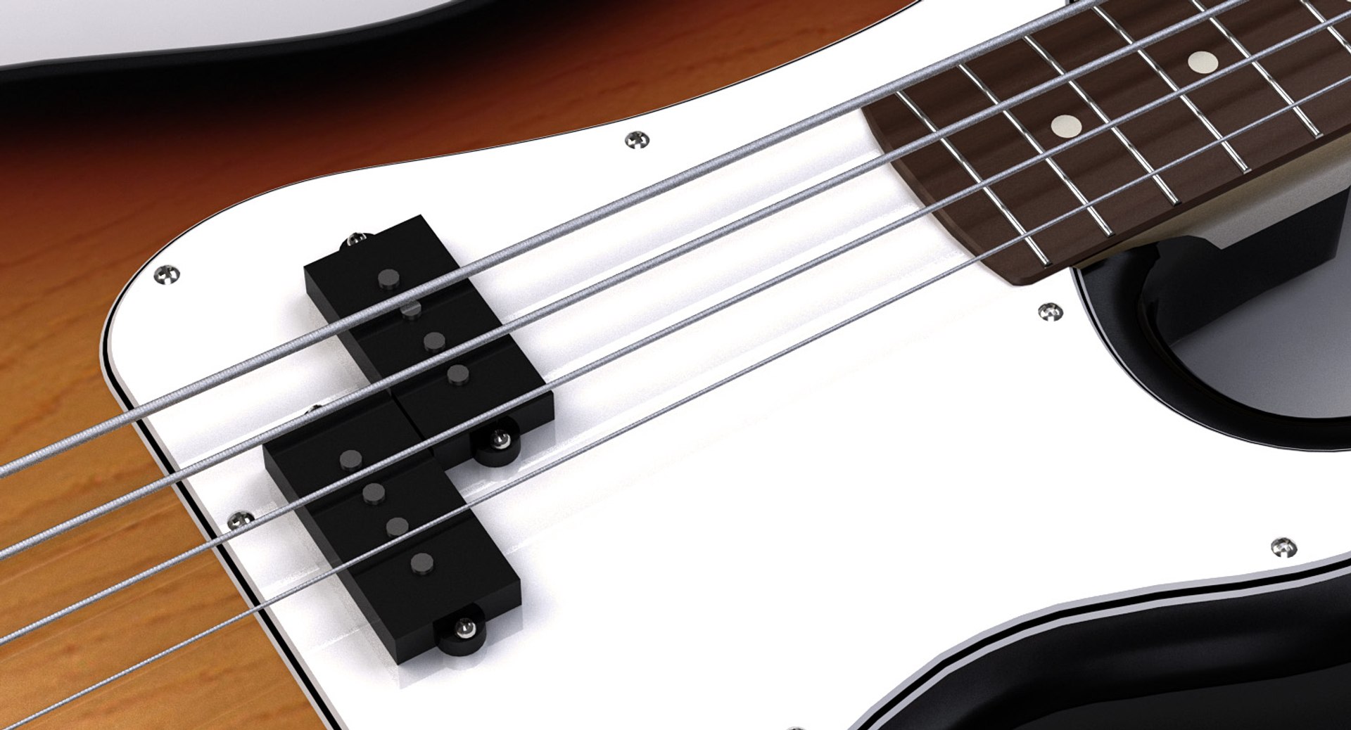 Fender precision bass 3D model - TurboSquid 1277780