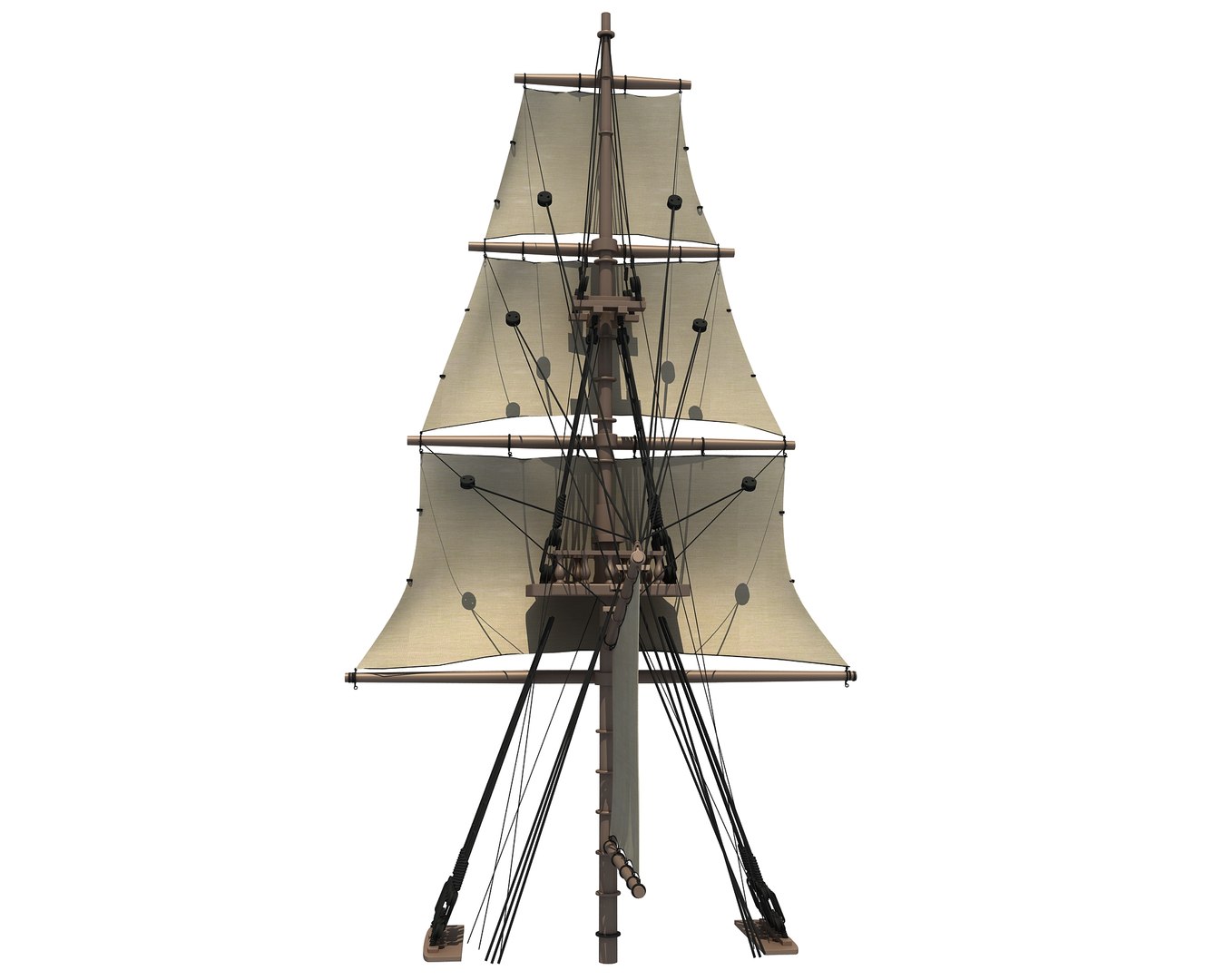 3D sailing ship mast - TurboSquid 1170991