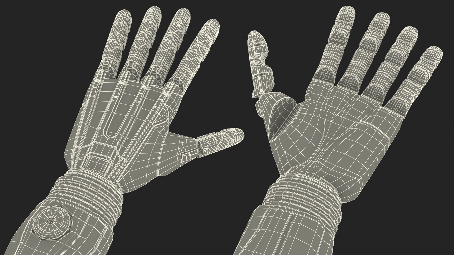 3D Black Metal Prosthetic Arm Rigged - TurboSquid 2137120