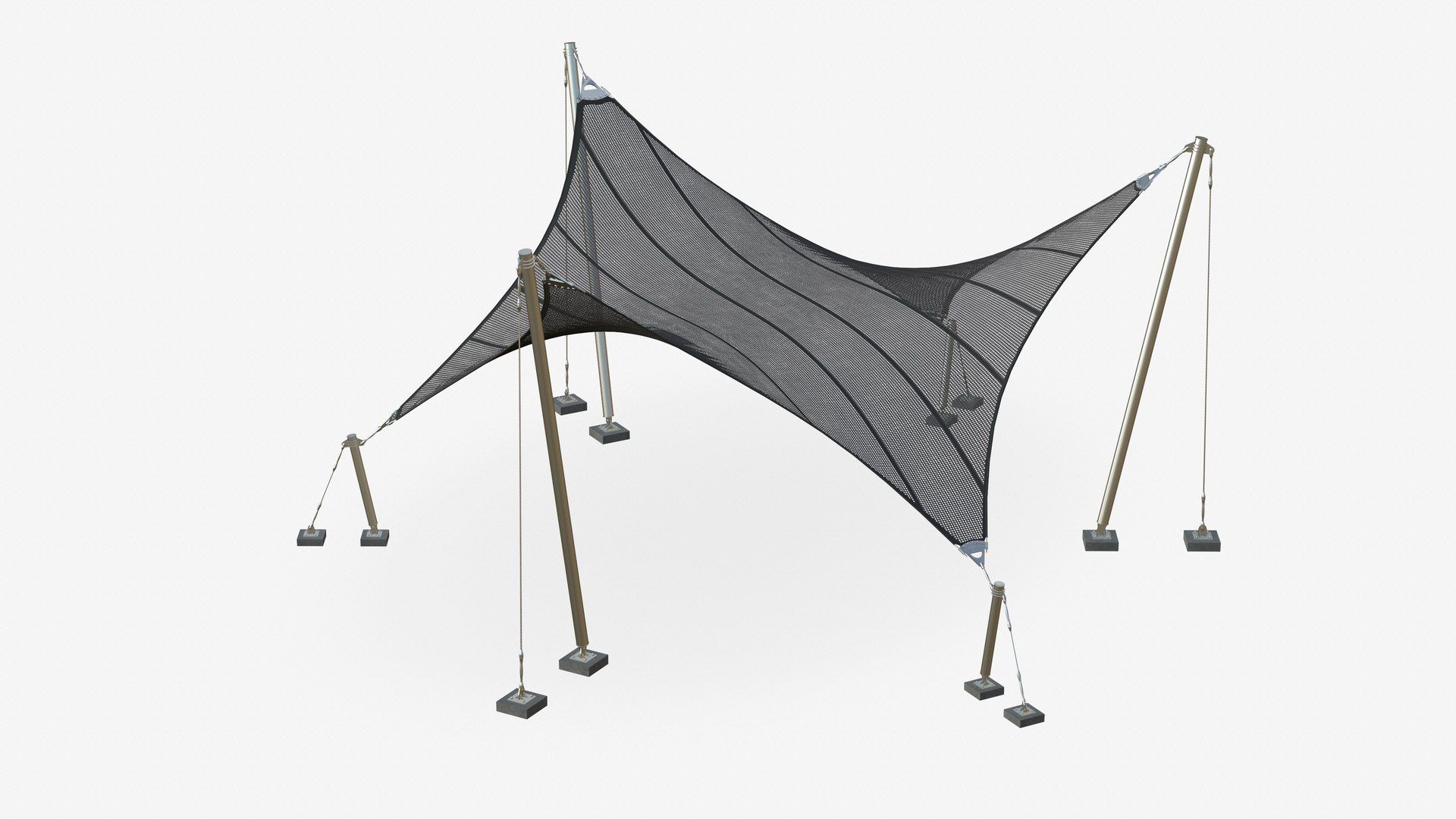 3D model Tensile Structures Membrane Mesh - TurboSquid 1903074