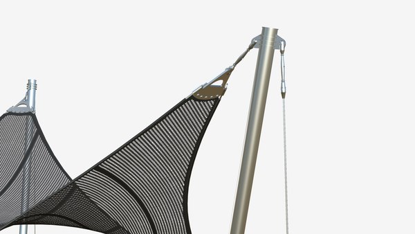 modèle 3D de Structures tendues Membrane Mesh - TurboSquid 1903074