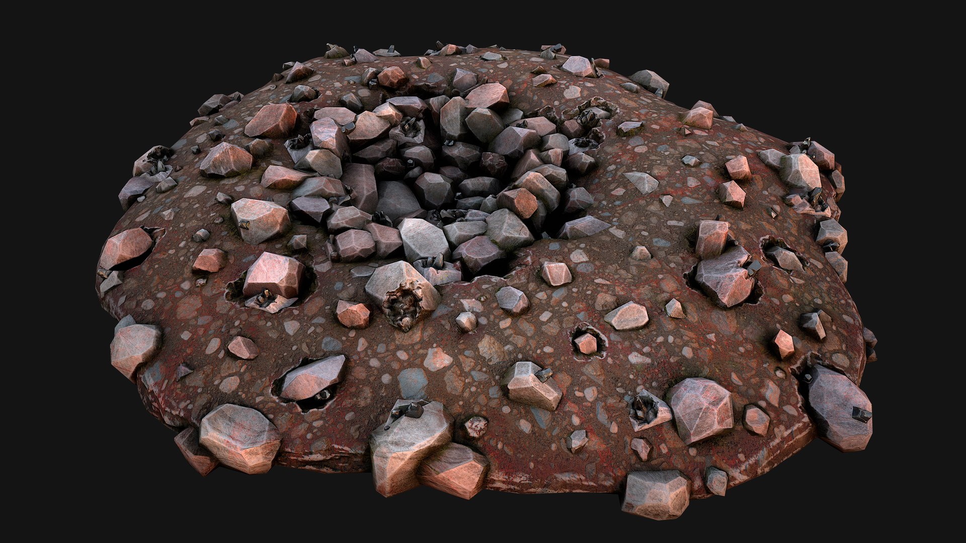 3D Large Rocks Tin Ore Deposits Quarry Environment Model - TurboSquid 2347721
