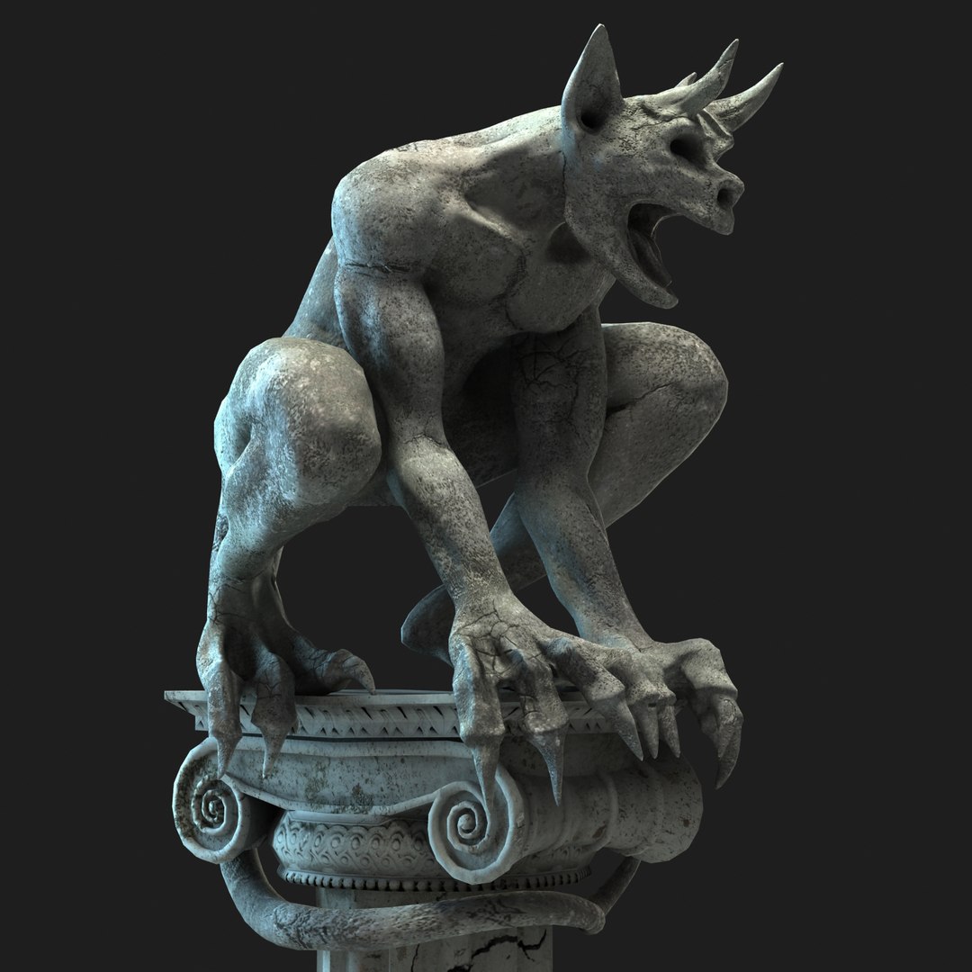 3d Stone Gargoyle
