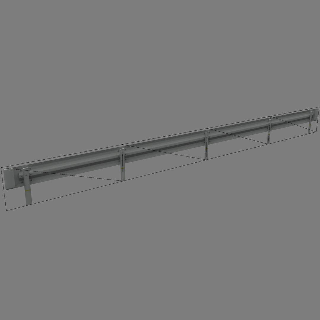 Seamless Guard Rail 3d 3ds