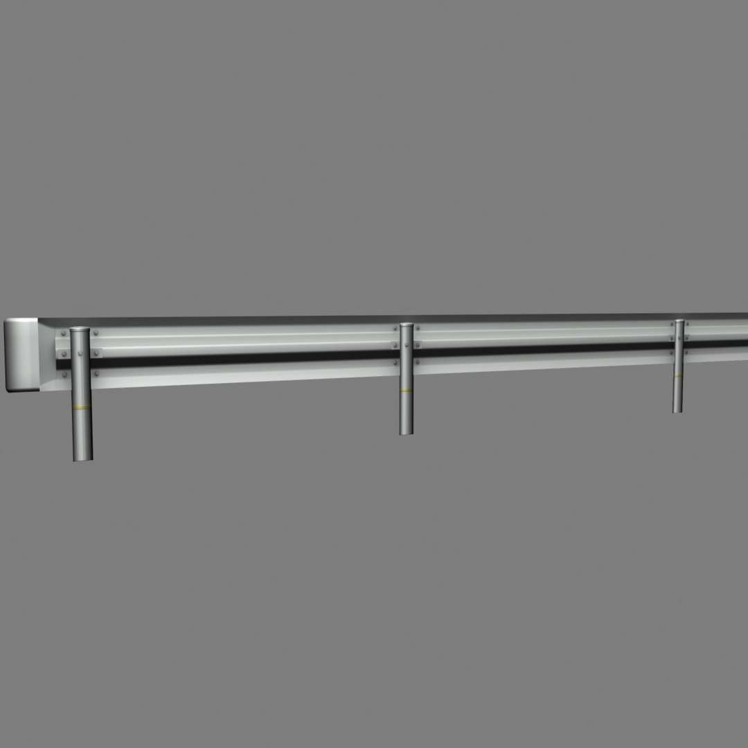 Seamless Guard Rail 3d 3ds