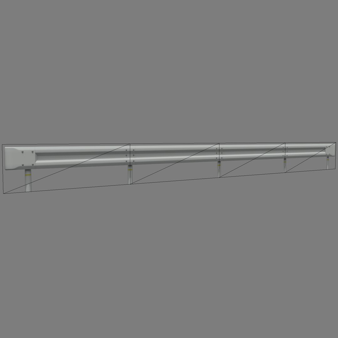Seamless Guard Rail 3d 3ds