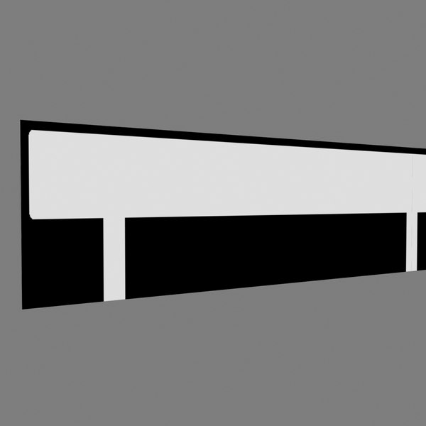 seamless guard rail 3d 3ds
