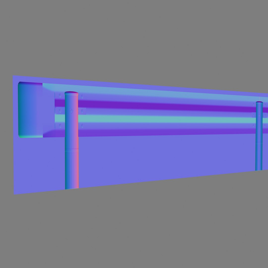 Seamless Guard Rail 3d 3ds