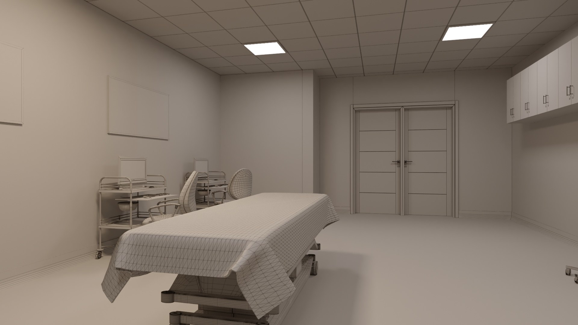 Complete Hospital Rooms 3D Model - TurboSquid 2084665