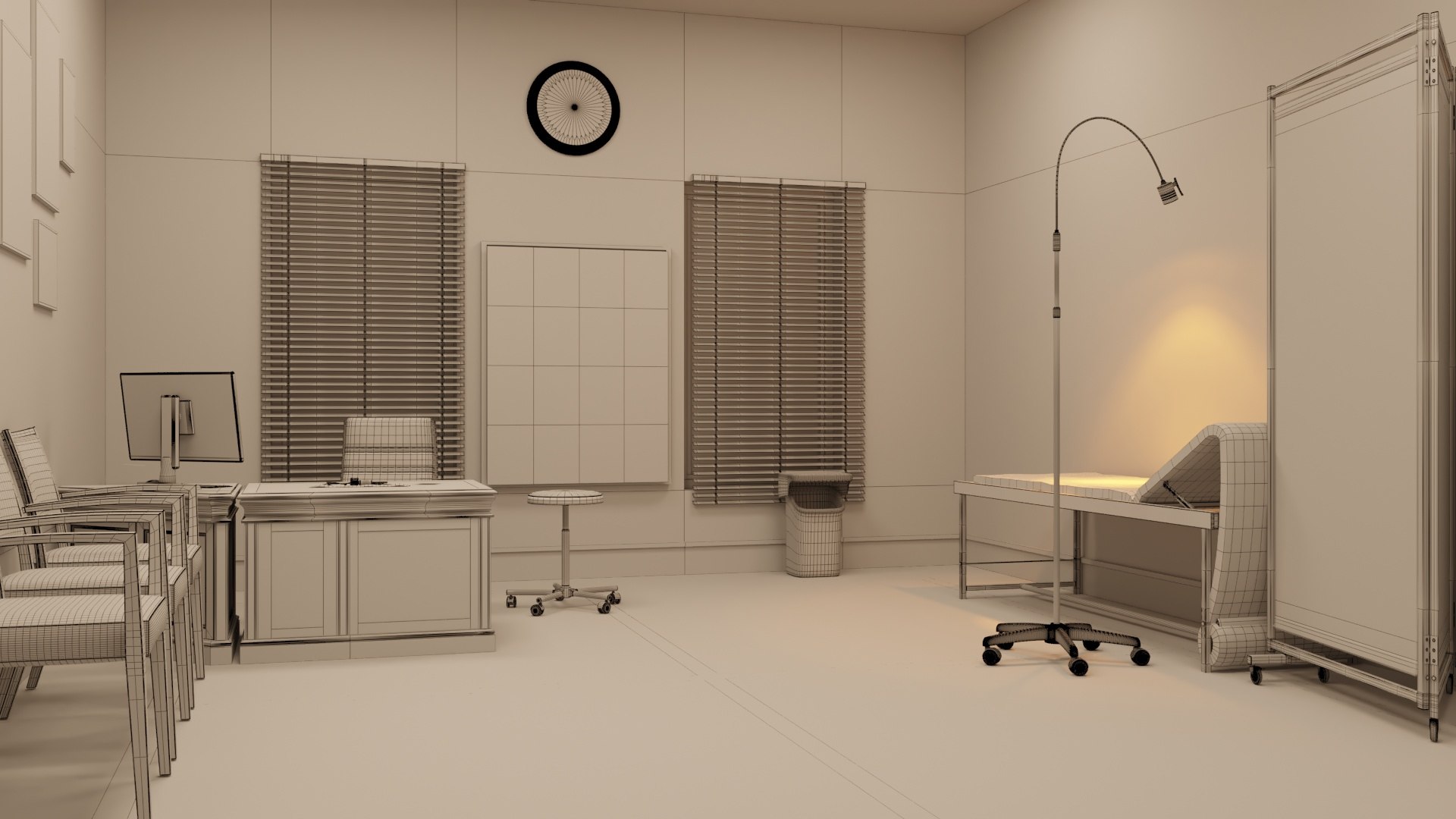 Complete Hospital Rooms 3D Model - TurboSquid 2084665