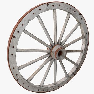 Download Free & Premium Wagon Wheel 3D Models | TurboSquid