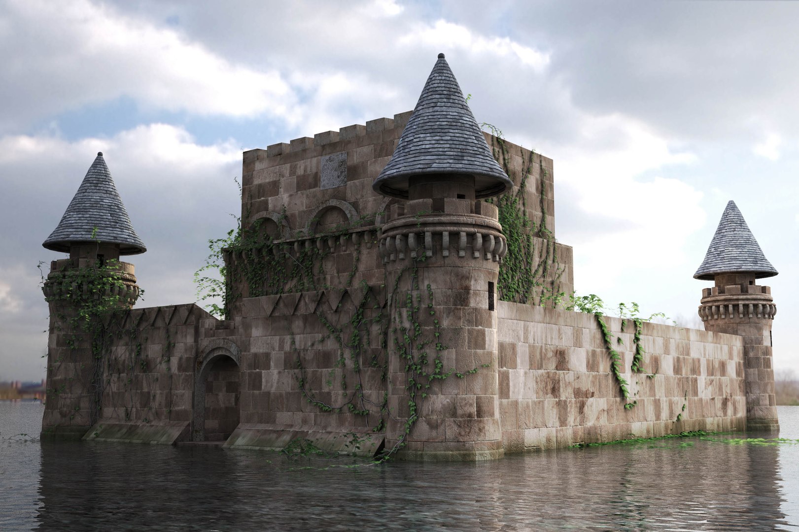 3d Medieval Castle Model