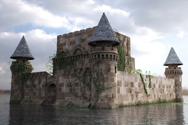 3d medieval castle model