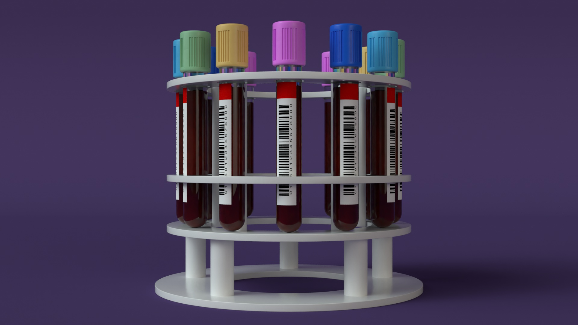 Stand Blood Vials Octane 3D - TurboSquid 1625769