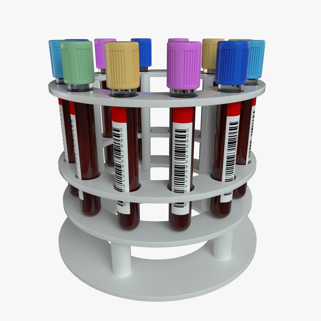Stand blood vials octane 3D - TurboSquid 1625769