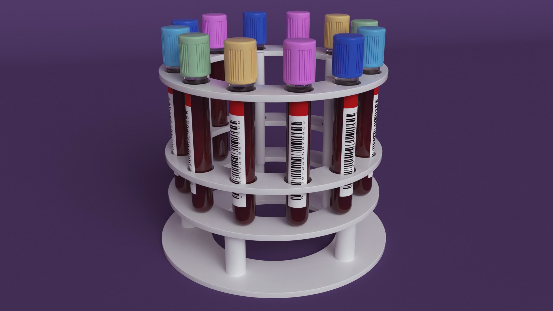 Stand Blood Vials Octane 3D - TurboSquid 1625769