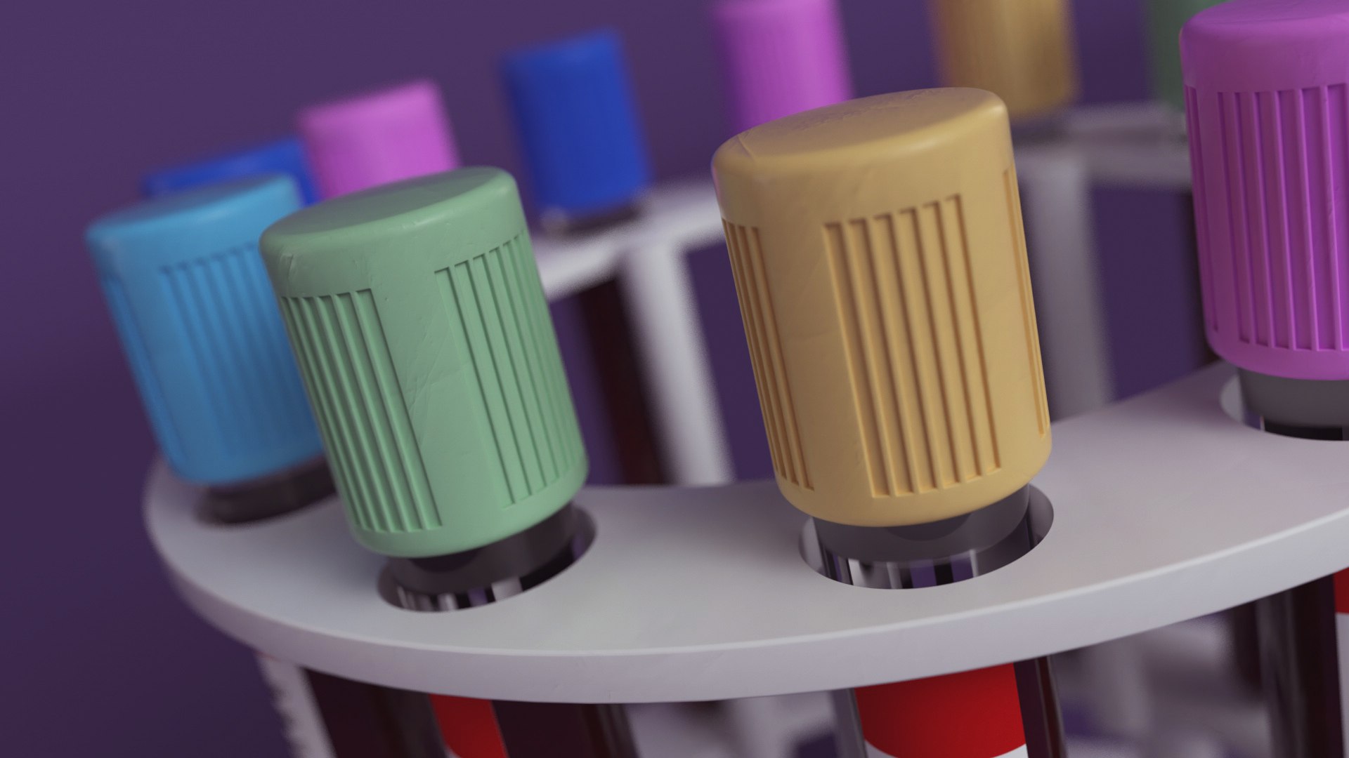 Stand Blood Vials Octane 3D - TurboSquid 1625769