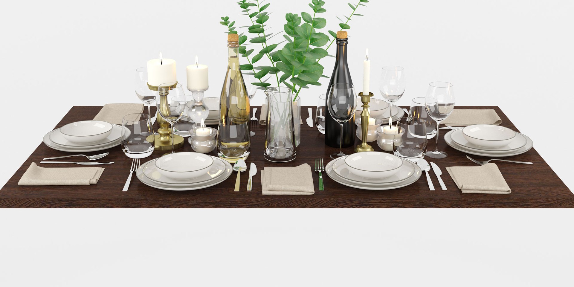 Table Setting 3D Model - TurboSquid 1404983