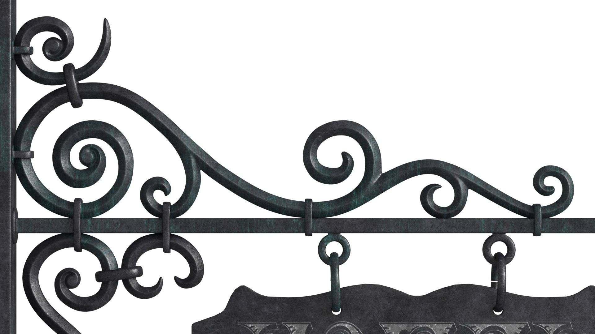 Iron Sign Signboard 3D Model - TurboSquid 1630449