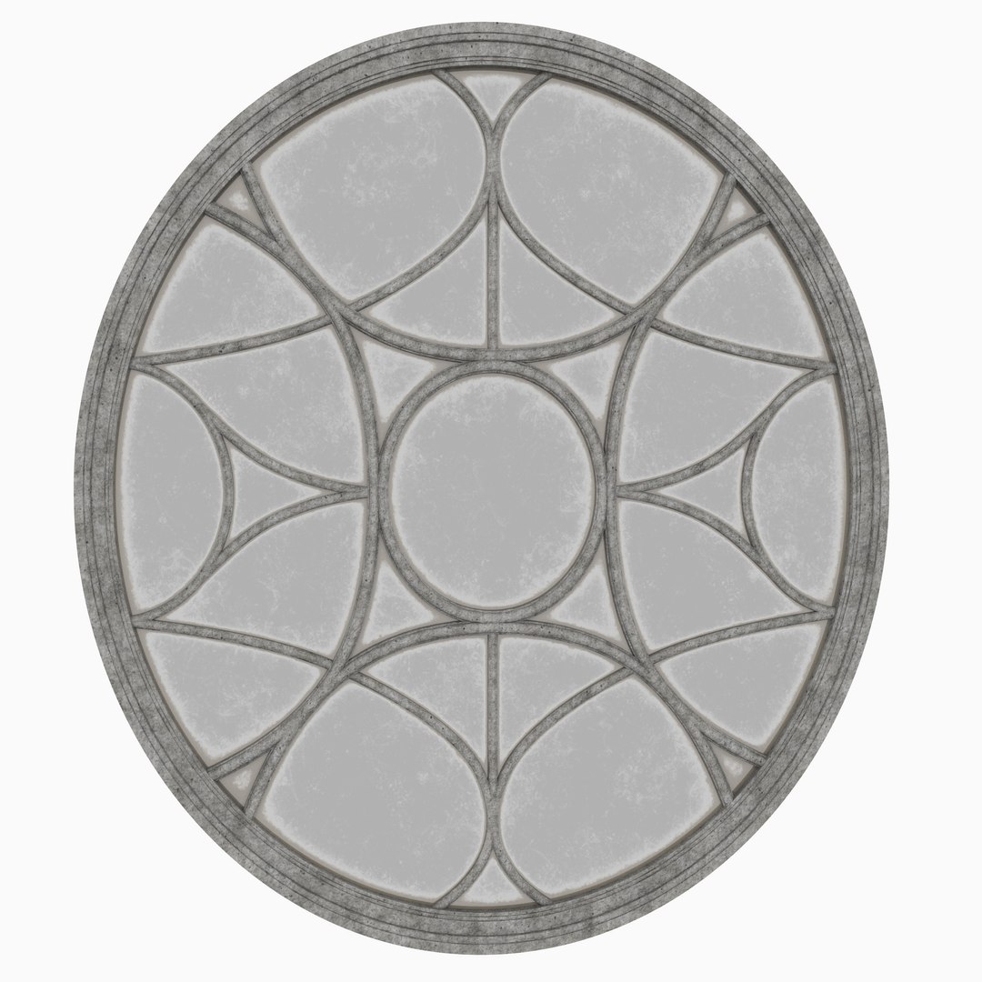 3D Model Castle Window Round - TurboSquid 1914194