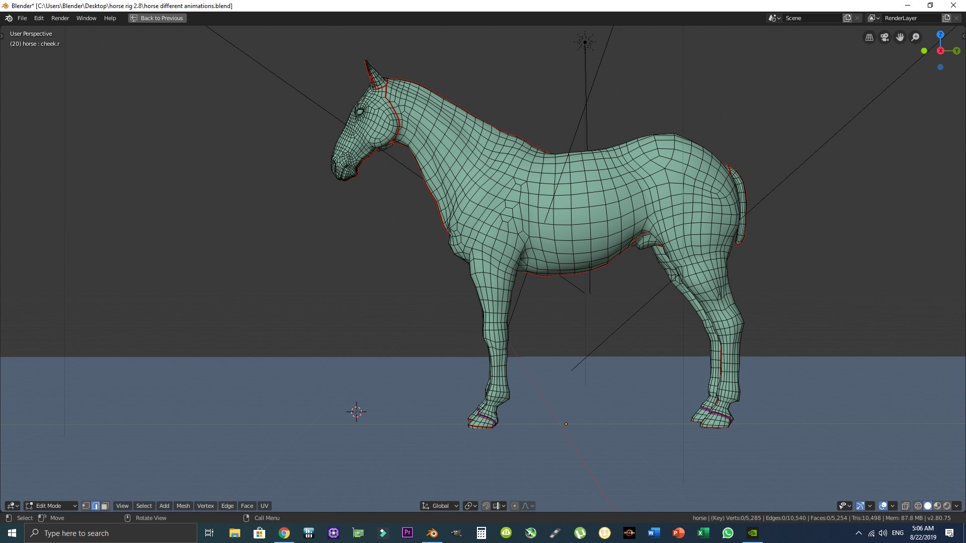 Rig Advanced Horse Blender 3D - TurboSquid 1435434