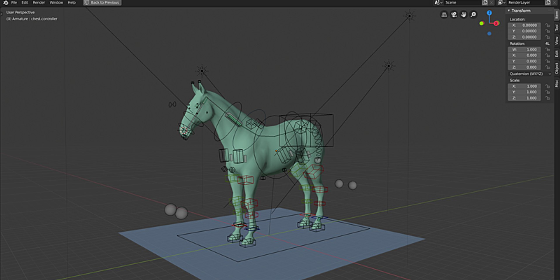 Rig Advanced Horse Blender 3D - TurboSquid 1435434