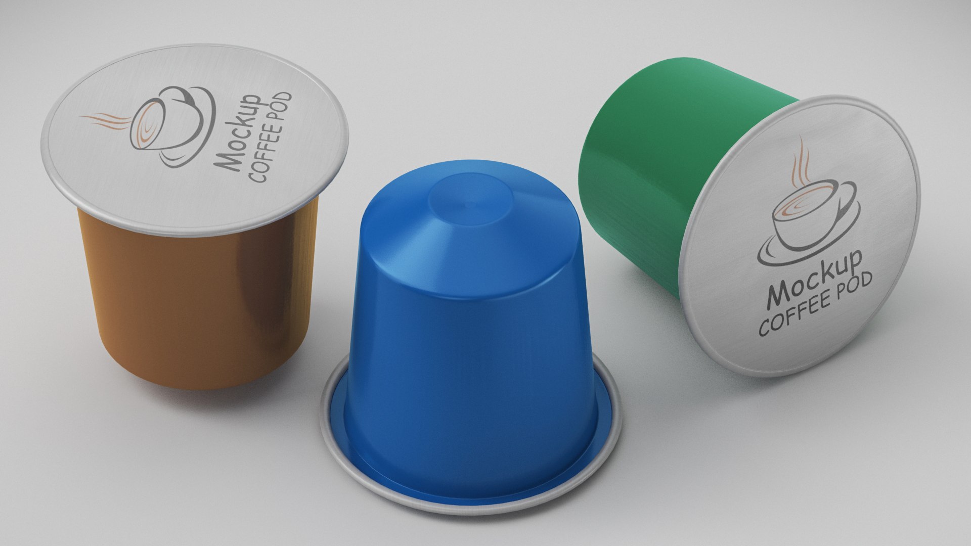 3D model Mockup Coffee Pod Set - TurboSquid 1817451