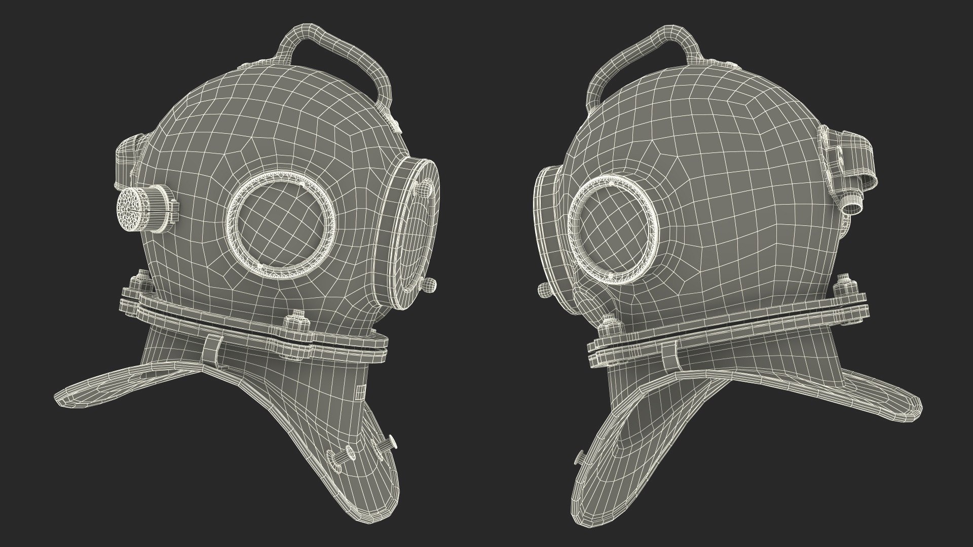 Copper Diving Helmet 3D Model - TurboSquid 2315734