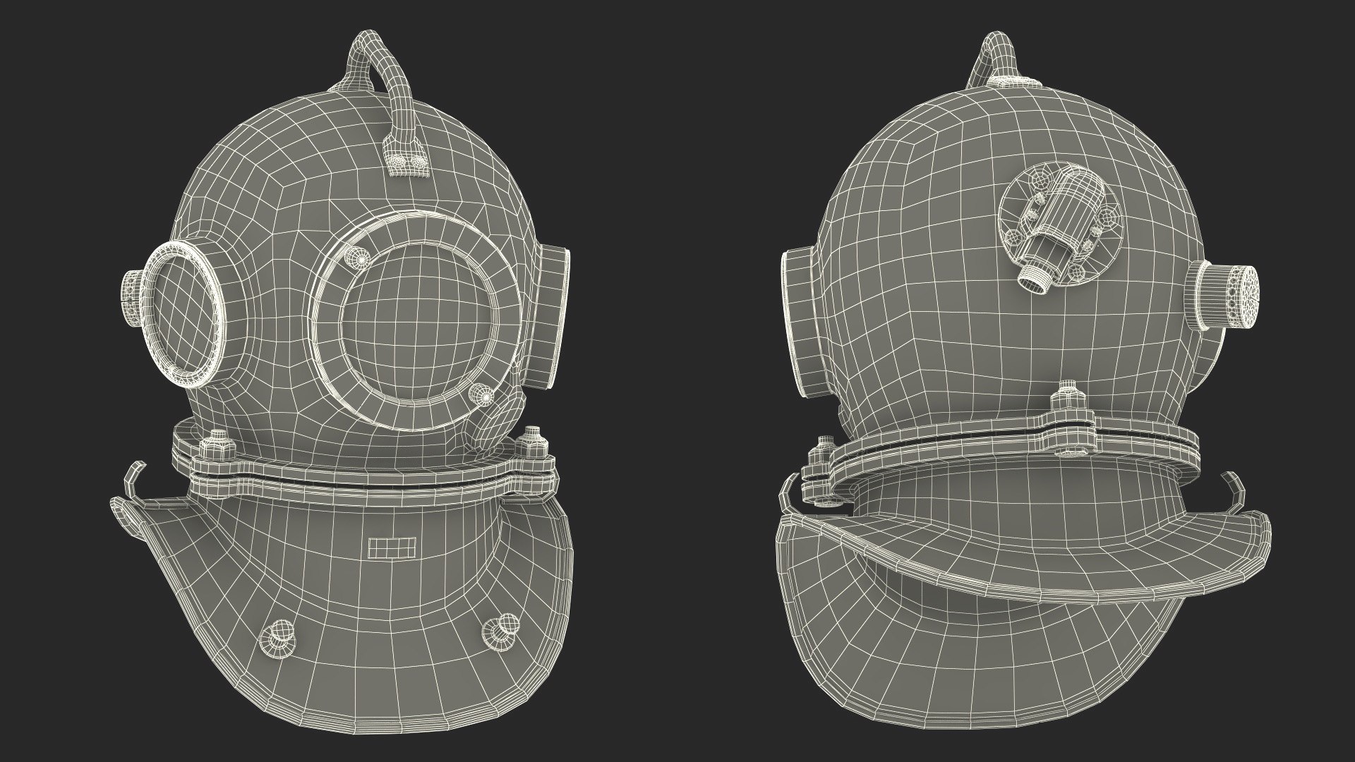 Copper Diving Helmet 3D Model - TurboSquid 2315734