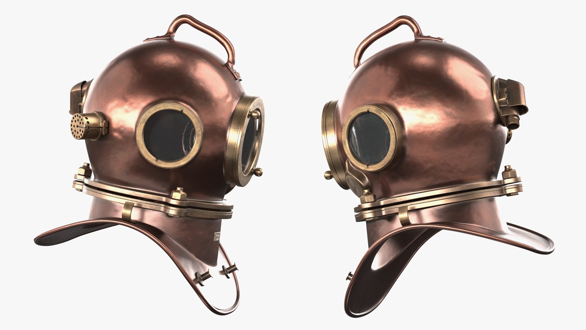 Copper Diving Helmet 3D Model - TurboSquid 2315734