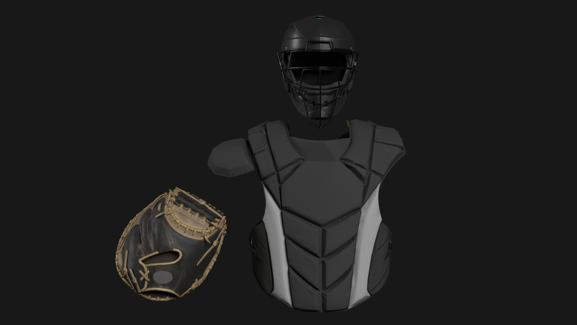 3D Catcher Equipment Game Ready - TurboSquid 2408882