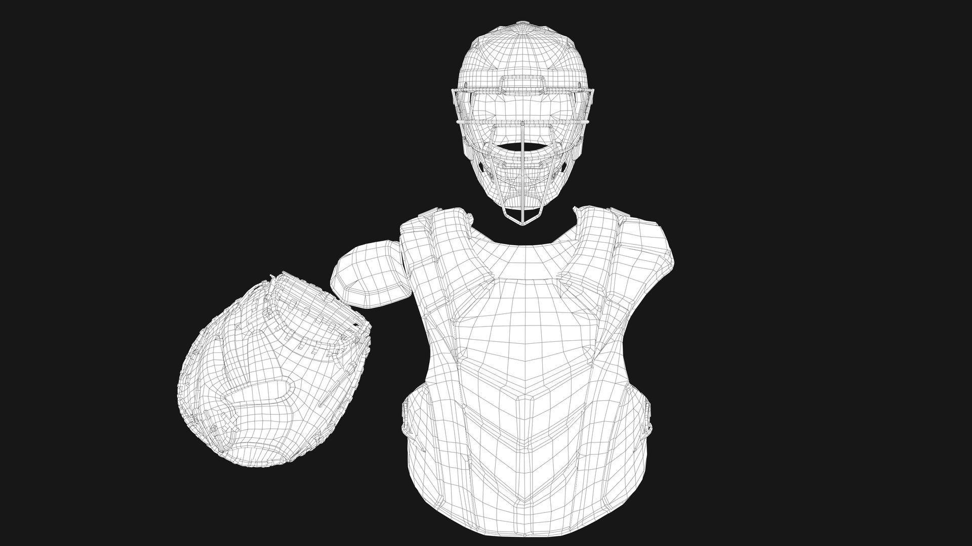 3D Catcher Equipment Game Ready - TurboSquid 2408882