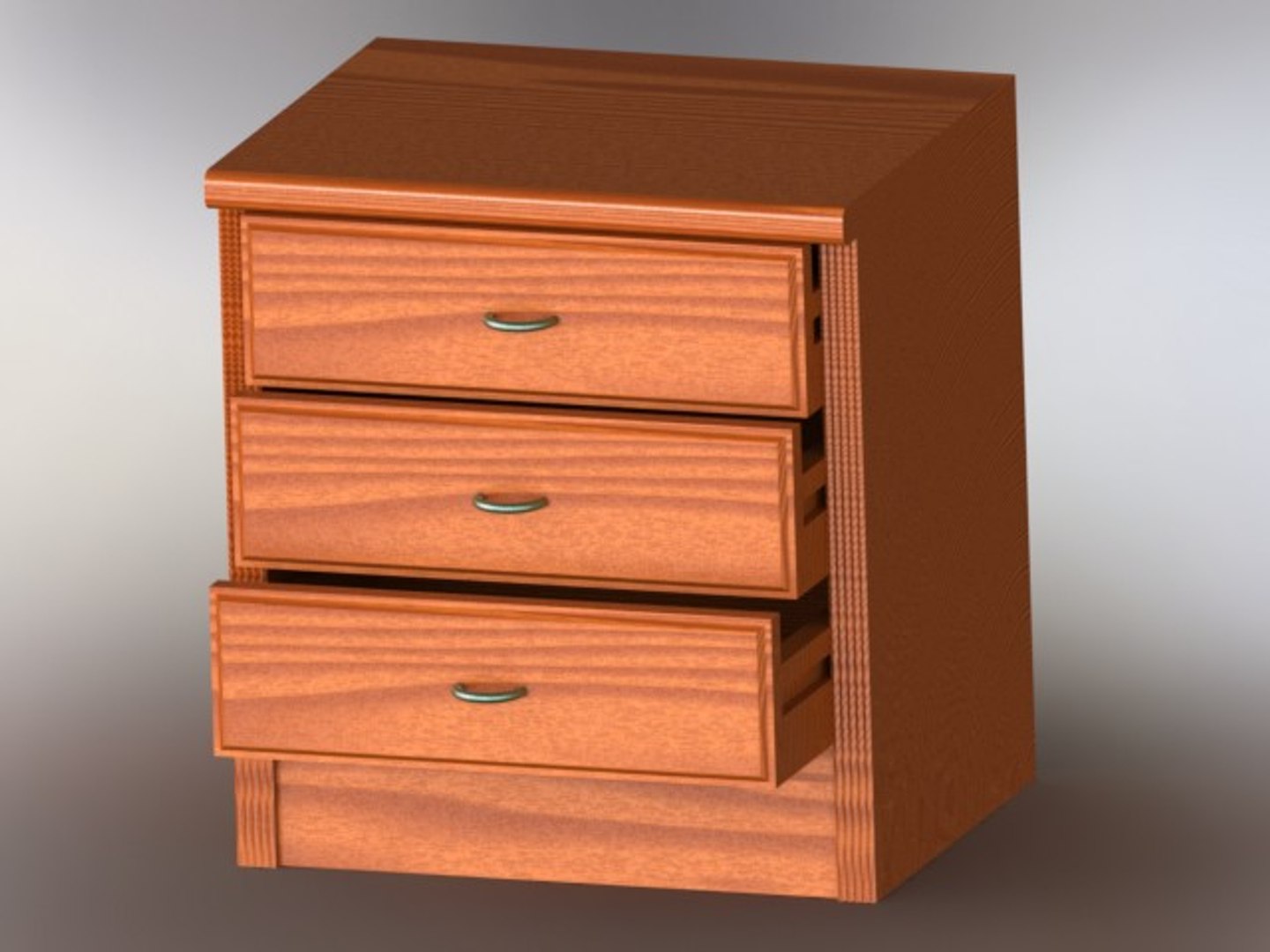 3d desk solidworks model