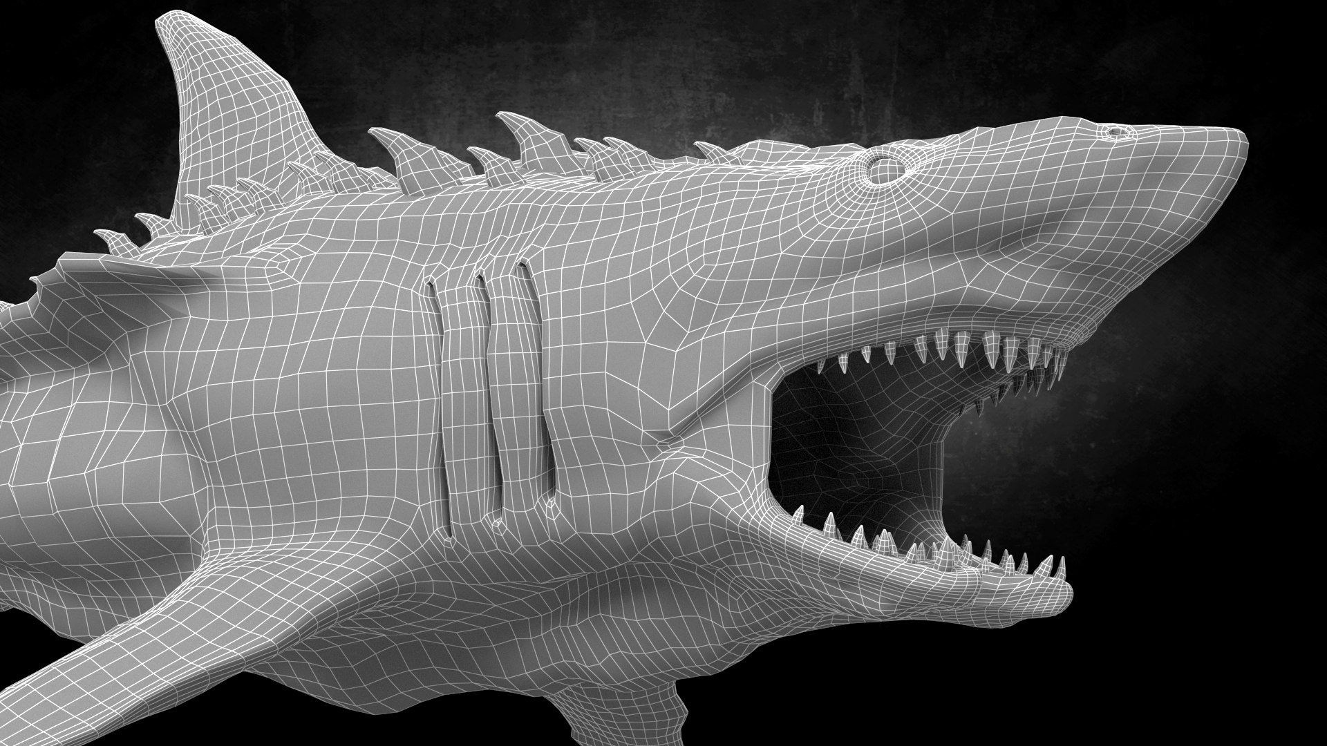 3D Model Zombie Shark Base Mesh 3d - TurboSquid 2150739