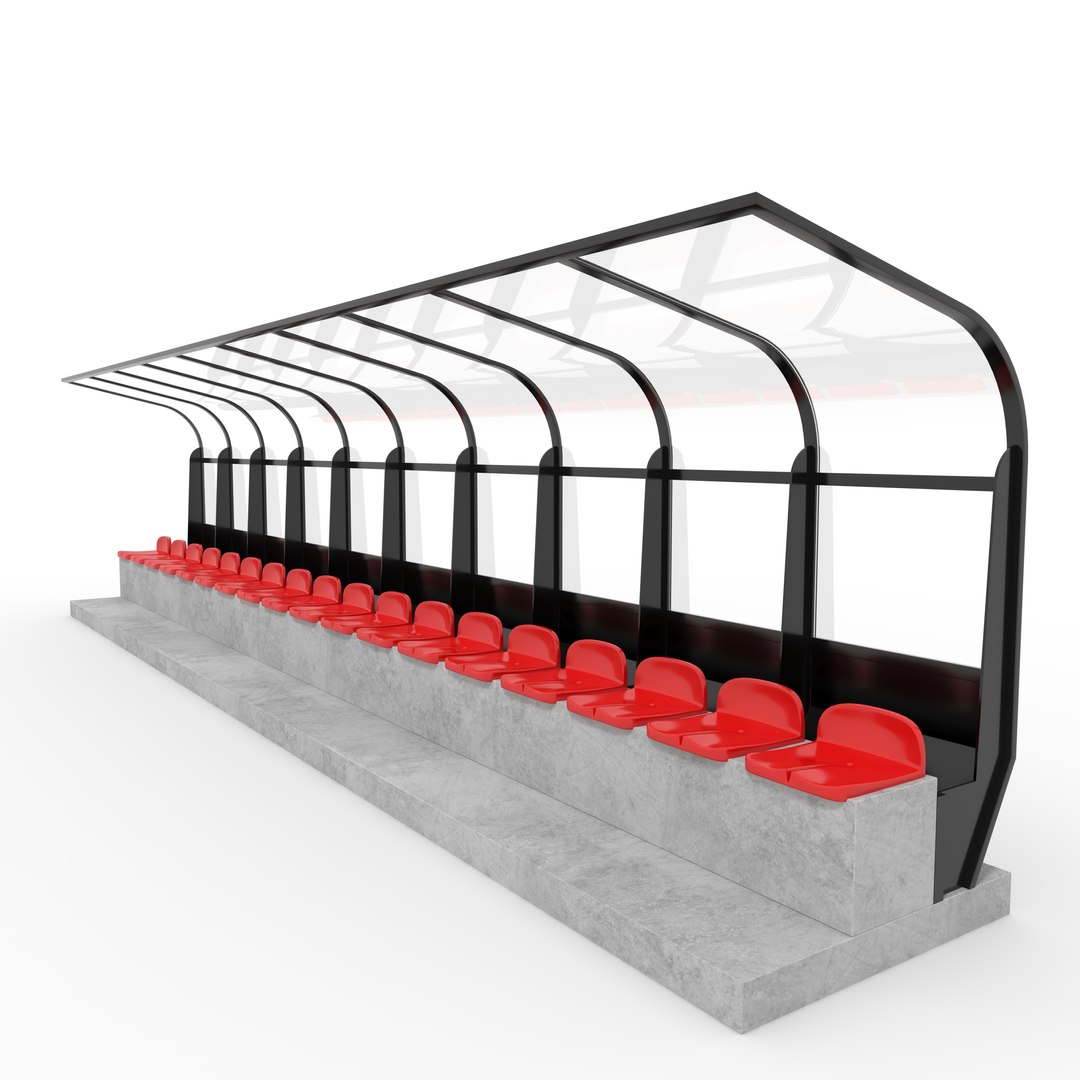 3D Soccer Bench 10 - TurboSquid 2365528