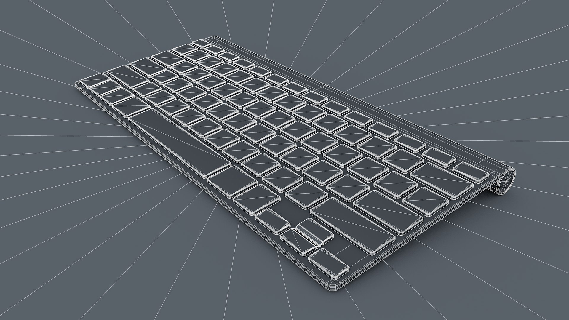 wireless keyboard 3d model