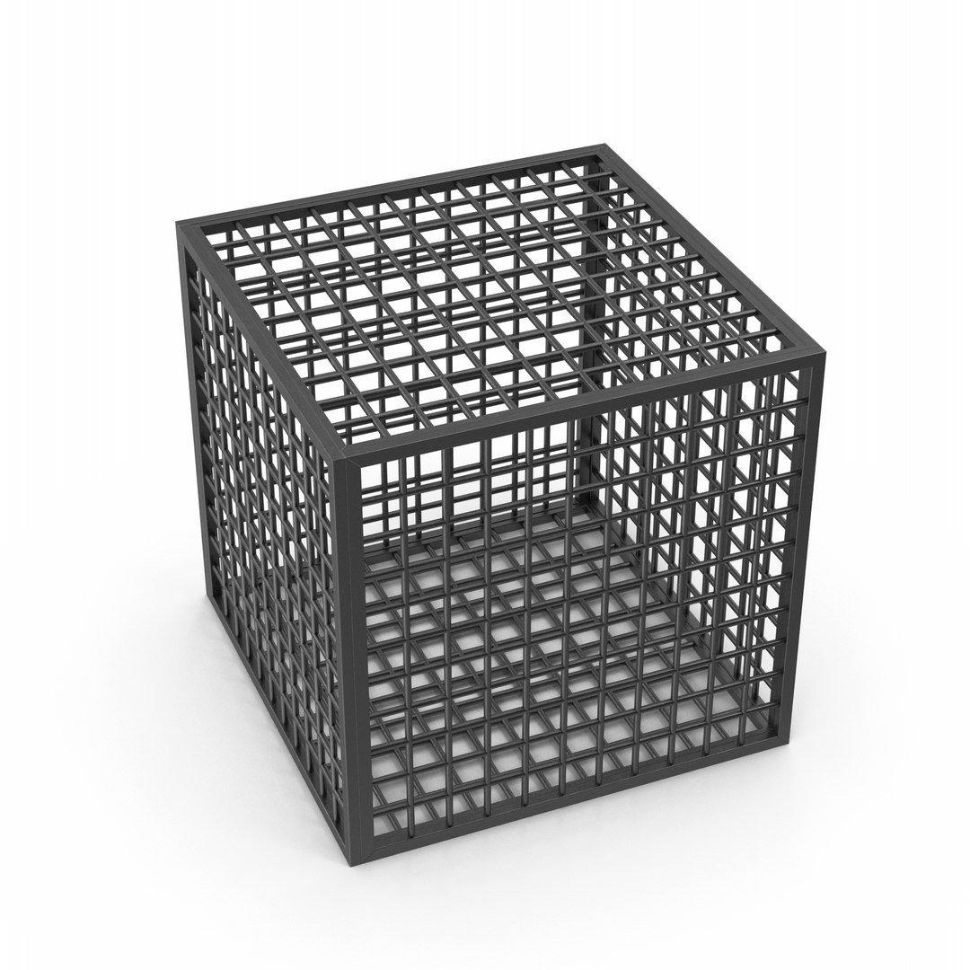Metal Cube Grid 3D Model - TurboSquid 2490170