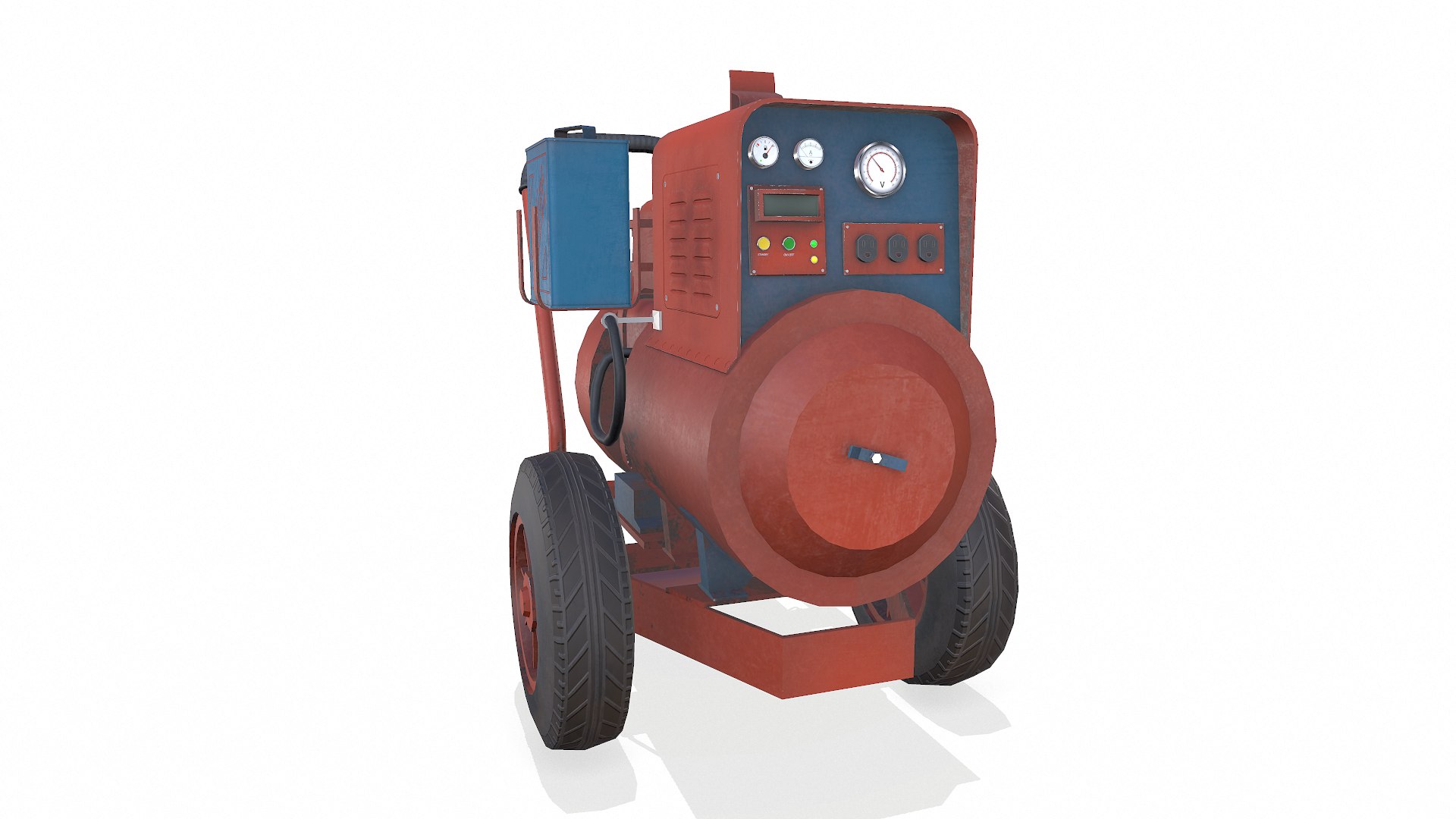 3D Old Vintage Electric Generator Low-poly PBR - TurboSquid 2384123