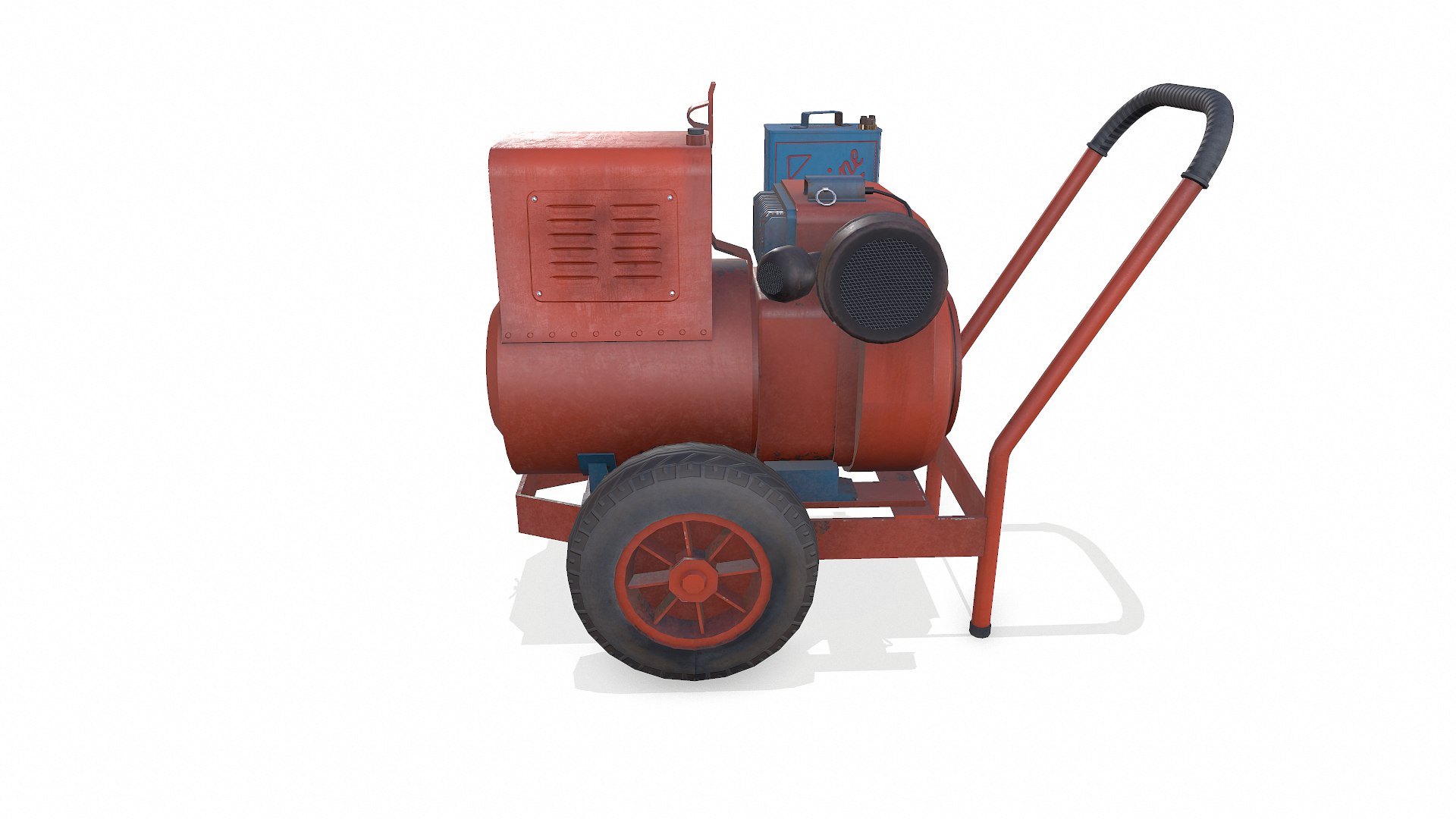 3D Old Vintage Electric Generator Low-poly PBR - TurboSquid 2384123