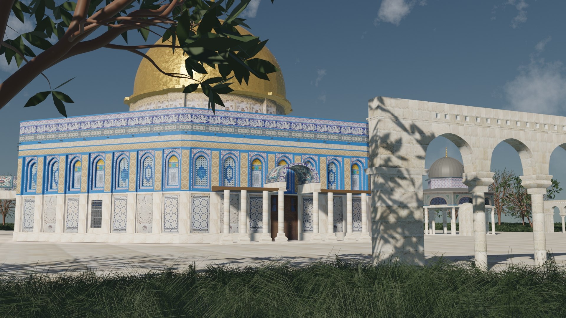 JERUSALEM THE DOME OF THE ROCK AND ITS SURROUNDINGS 3D - TurboSquid 2303007