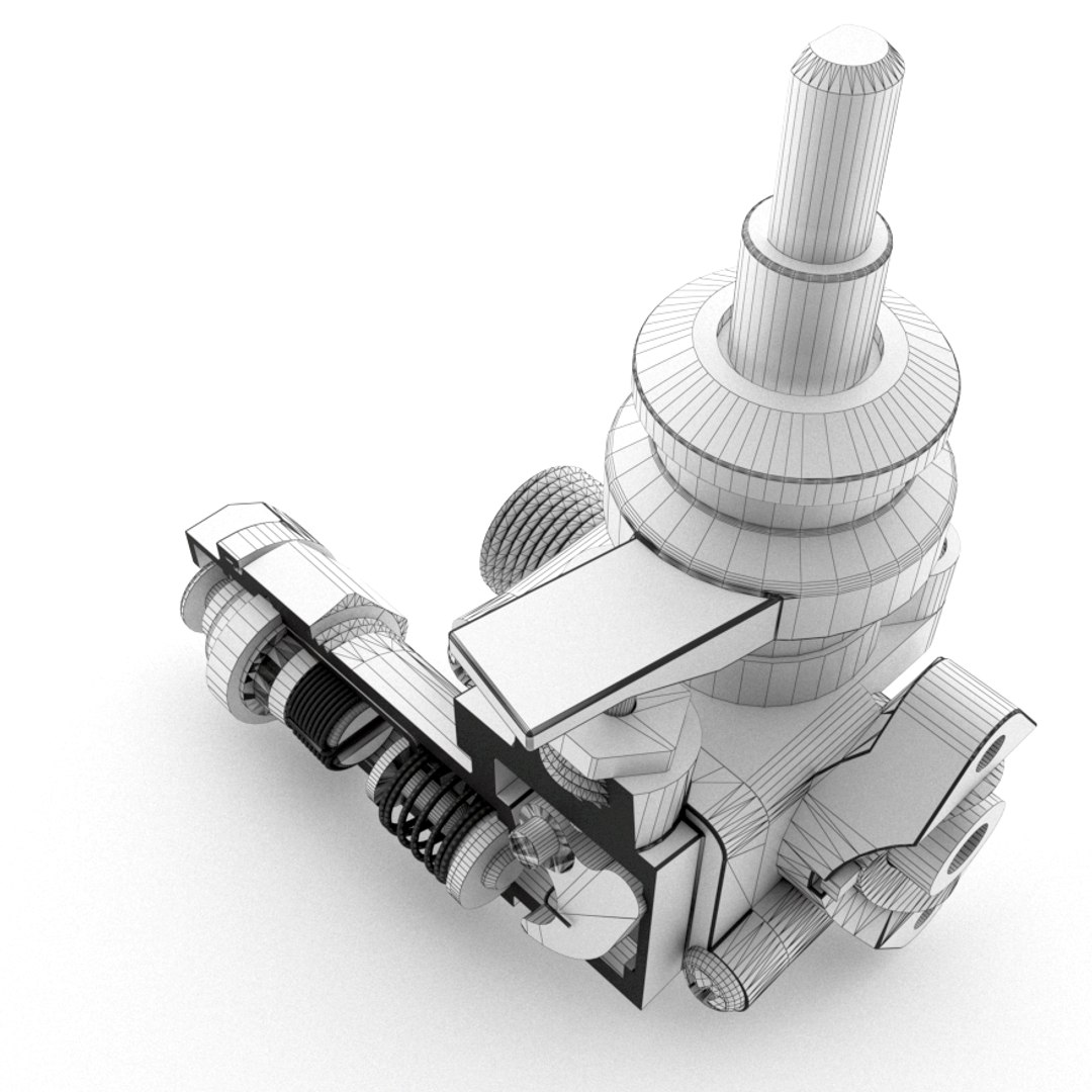 Gas hob valve - model - TurboSquid 1594463