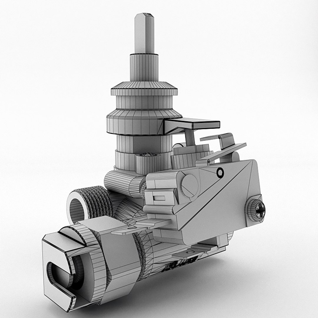Gas hob valve - model - TurboSquid 1594463
