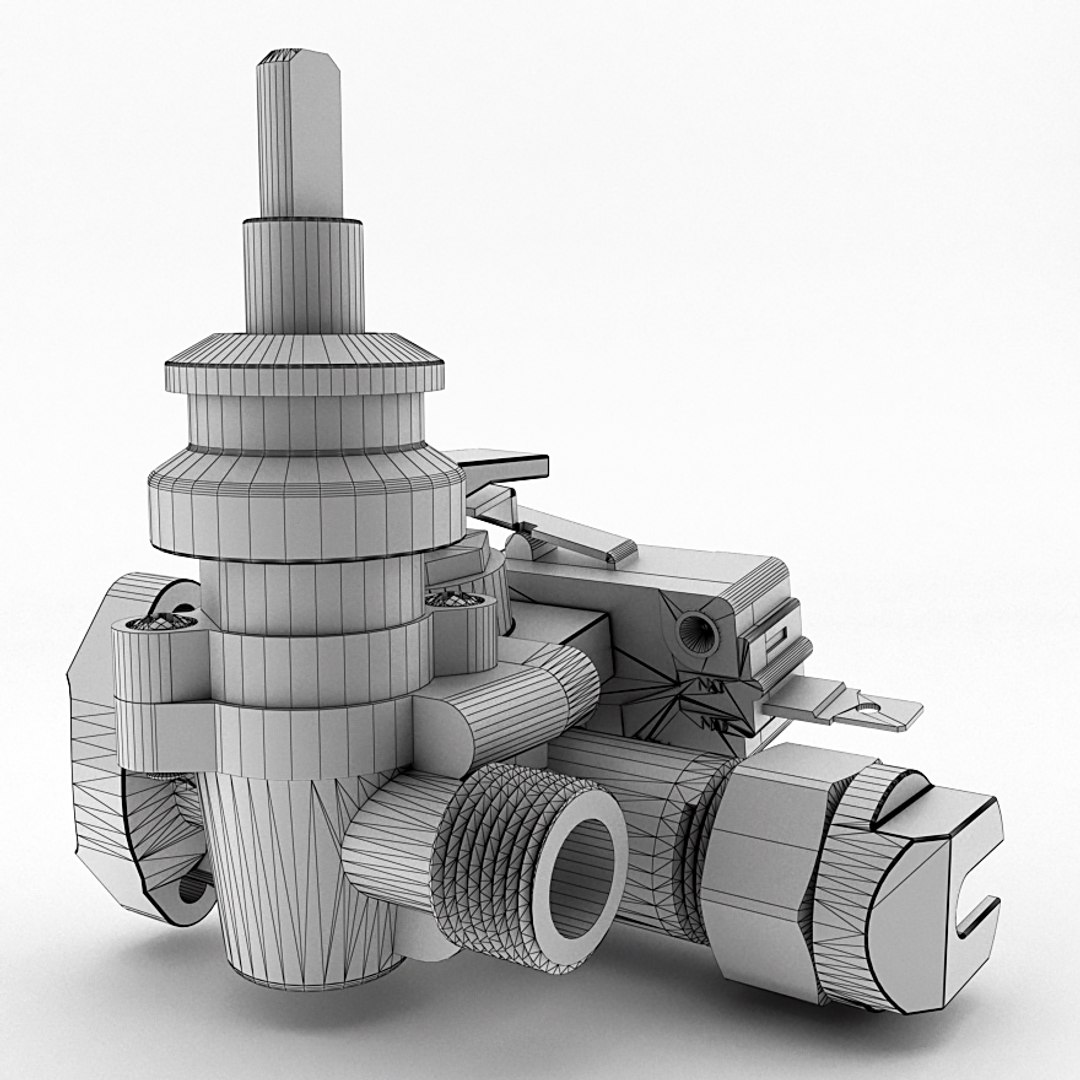 Gas hob valve - model - TurboSquid 1594463