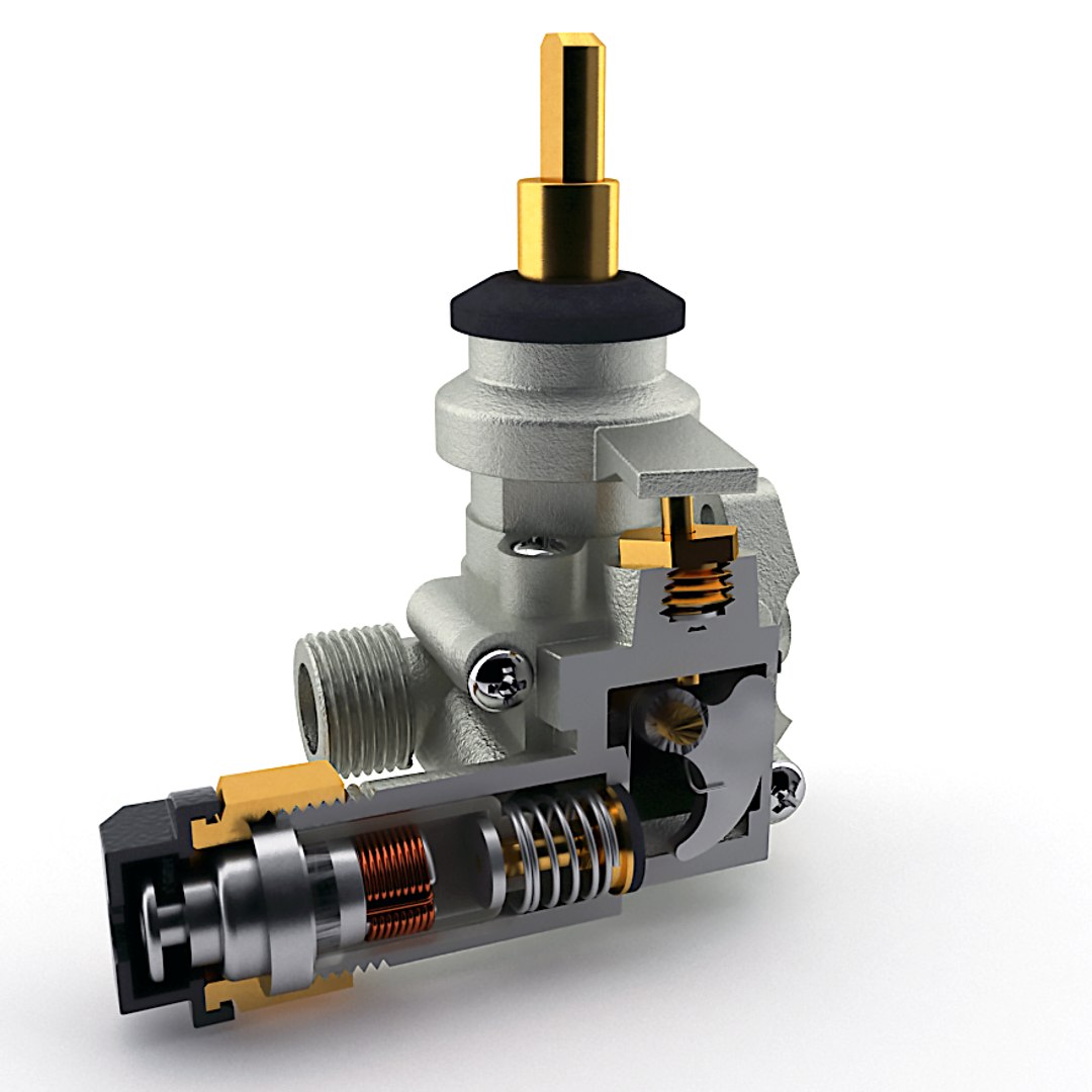 Gas hob valve - model - TurboSquid 1594463