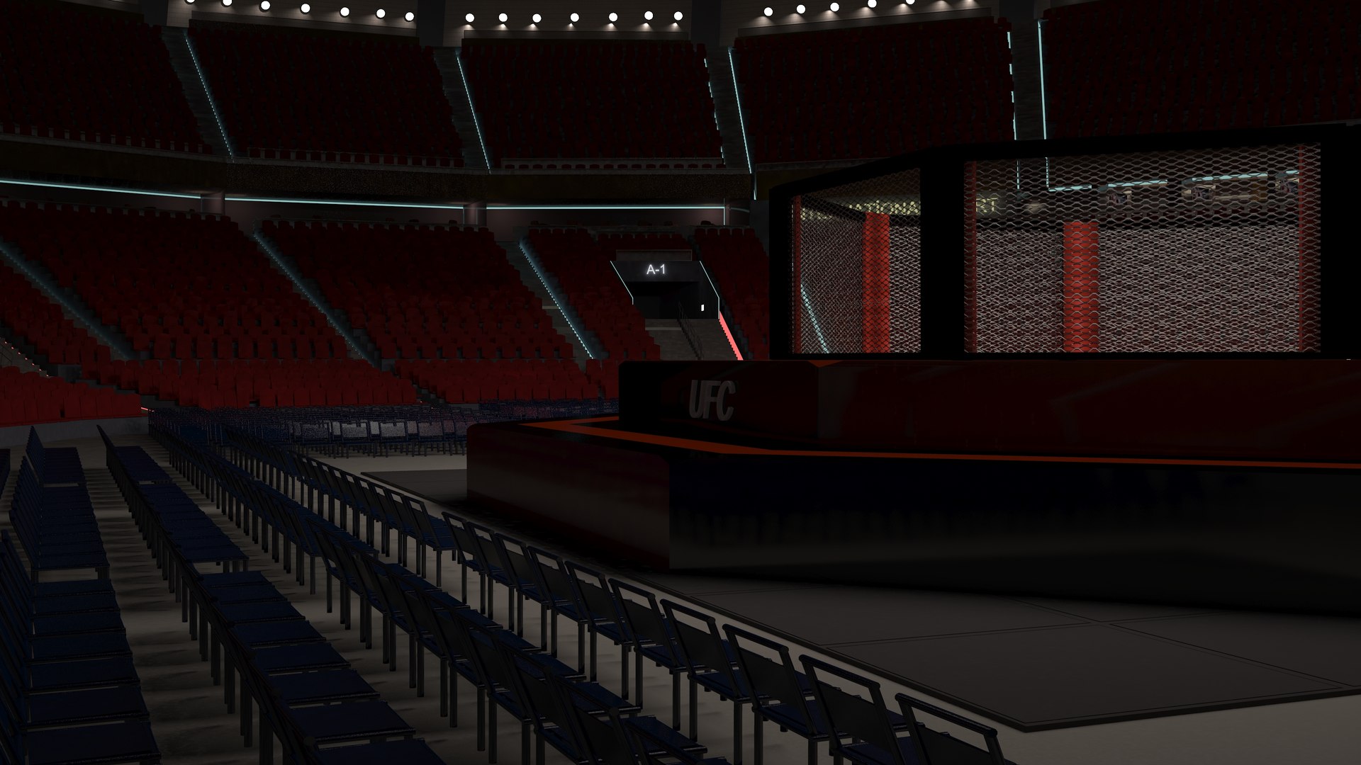 Ufc Arena And Basketball Arena 3D Model - TurboSquid 1763669