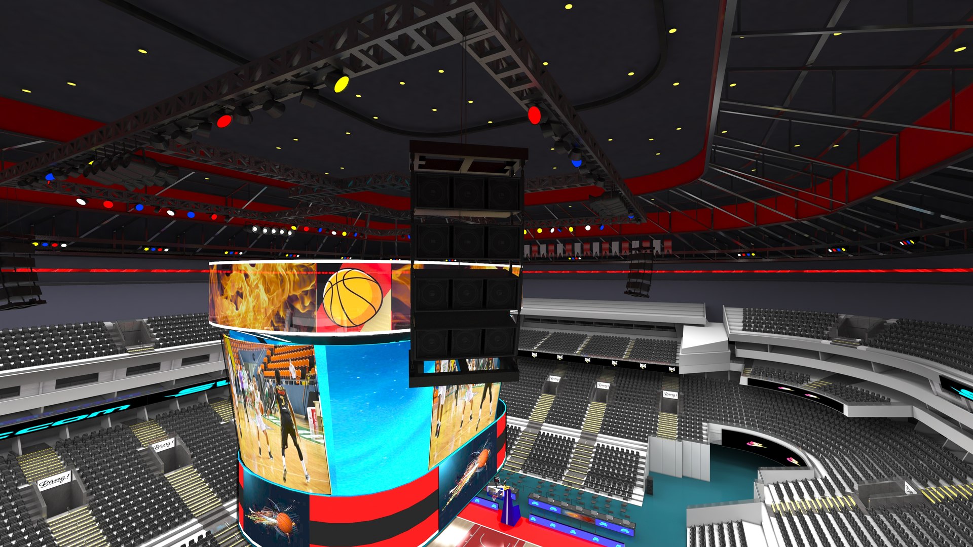 Ufc Arena And Basketball Arena 3D Model - TurboSquid 1763669