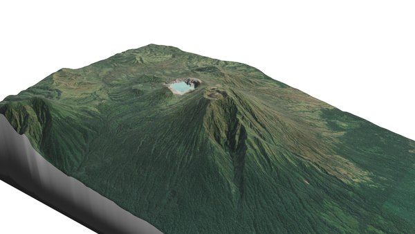 3D модель Merapi mountain terrain model - TurboSquid 1995718