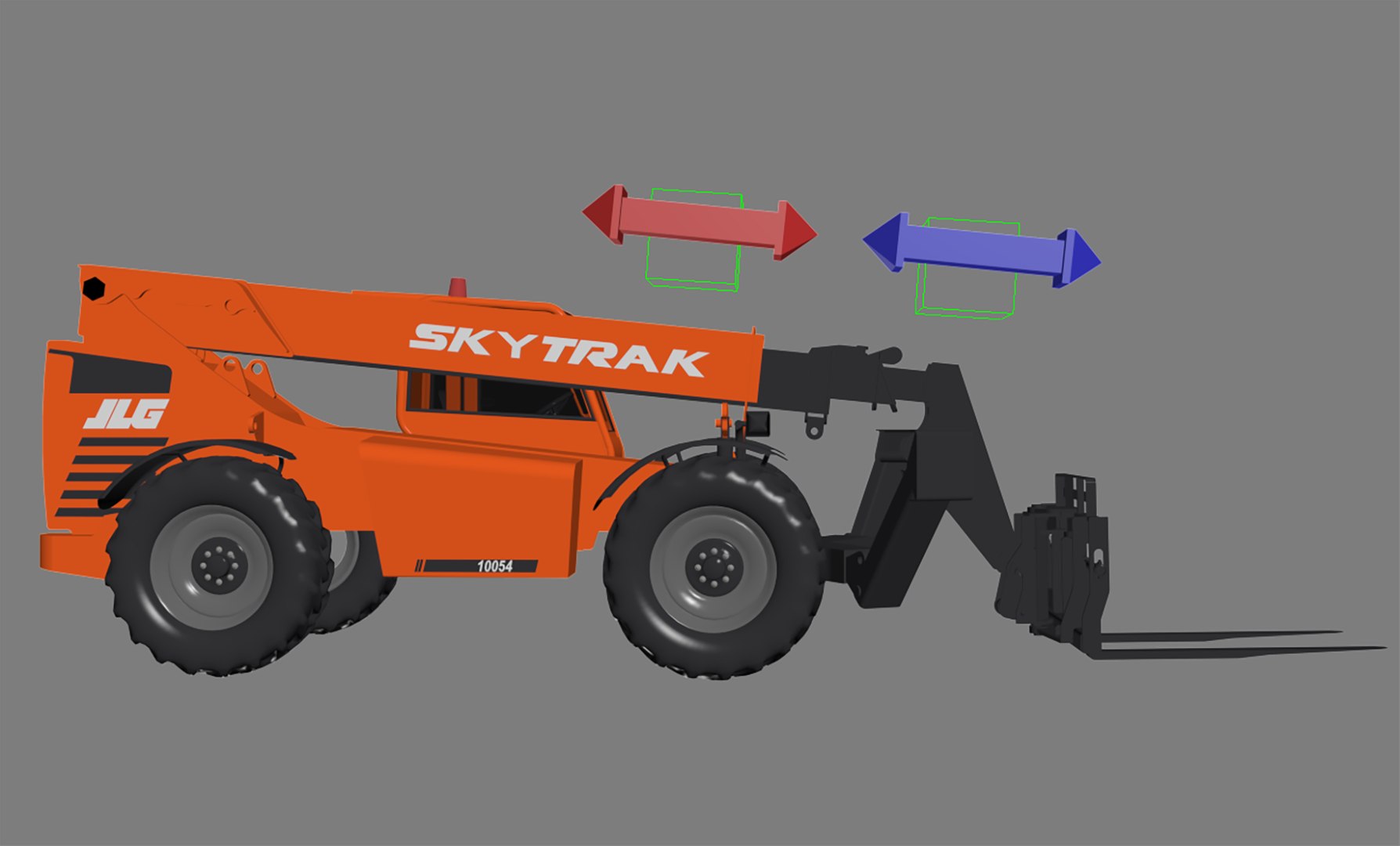 3D Skytrack Telehandler - Jlg Model - TurboSquid 1532863