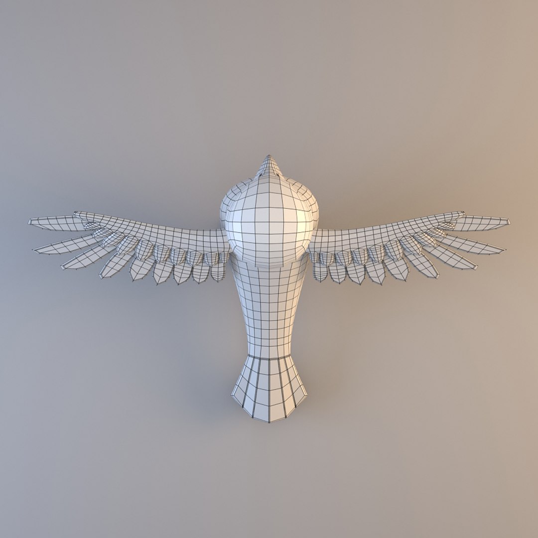 3d pigeon modelled ready model