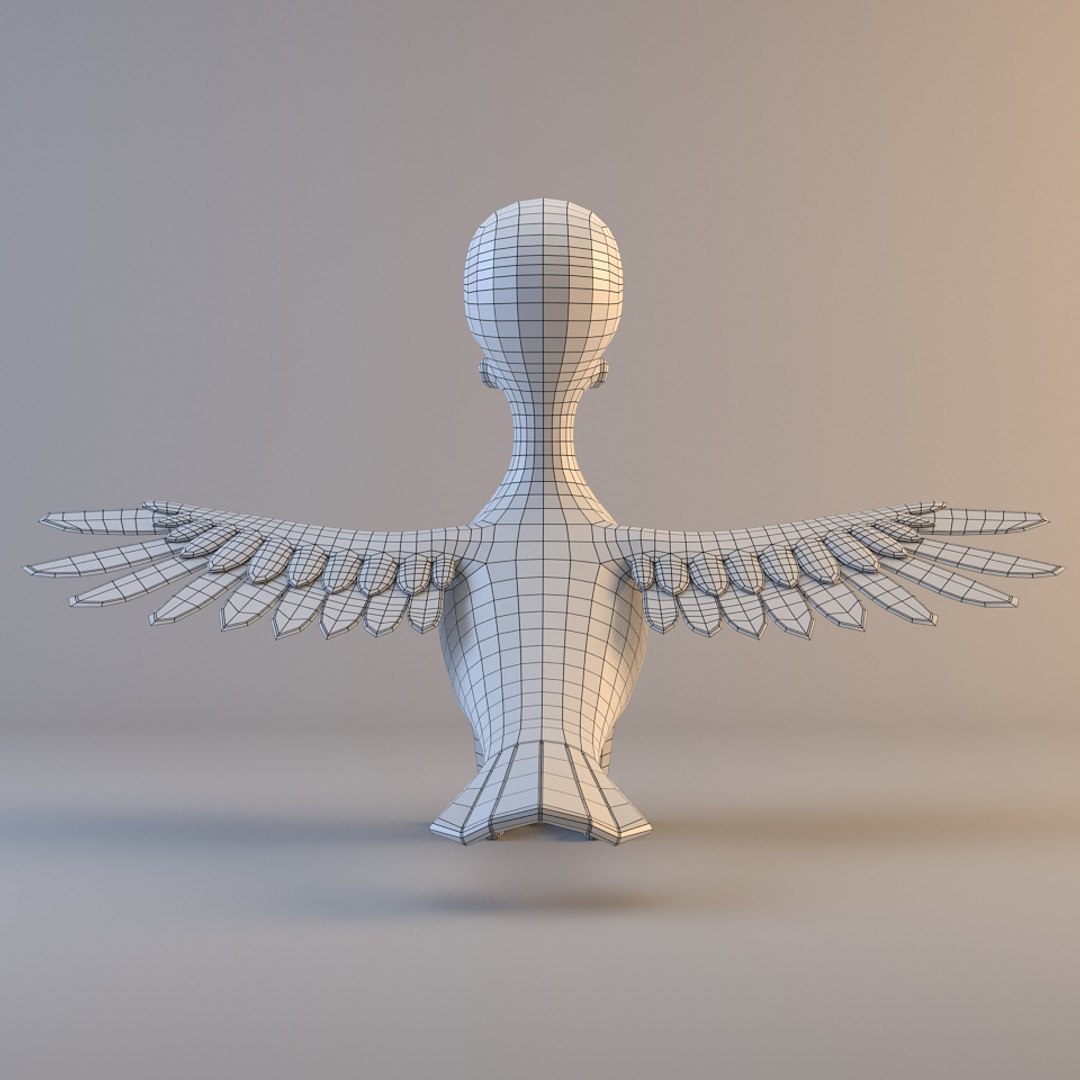 3d pigeon modelled ready model
